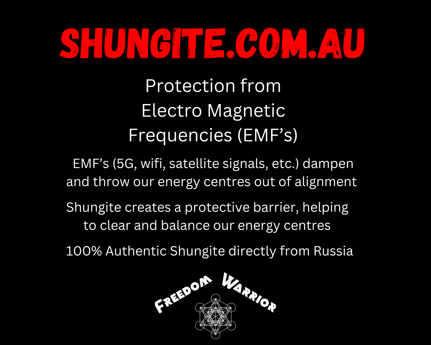 Shungite.com.au - Freedom Warrior Shungite - 100% Authentic Shungite ...